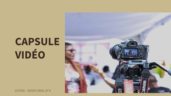 1STMG capsule vidéo | Genially