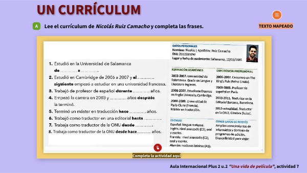 UN CURRÍCULUM | Genially