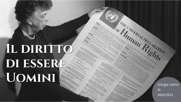Il diritto di essere uomo