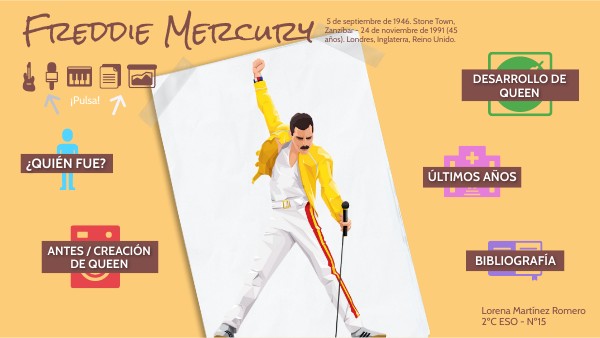 Freddie Mercury - Biografía | Genially