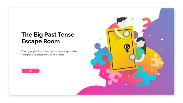 Past Tense Escape Room | Genially