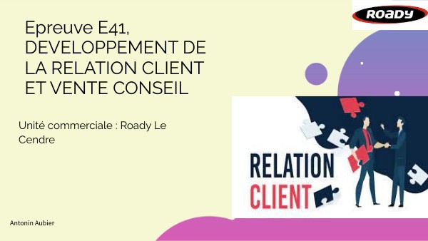 Diaporama epreuve E41 | Genially