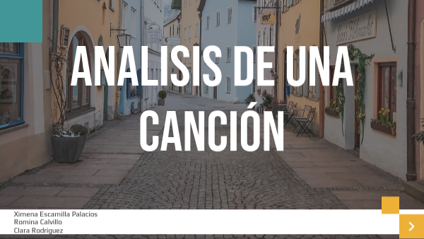 Análisis de una canción