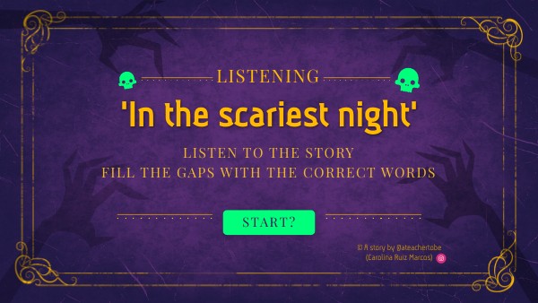 Halloween Listening Activity @ateachertobe