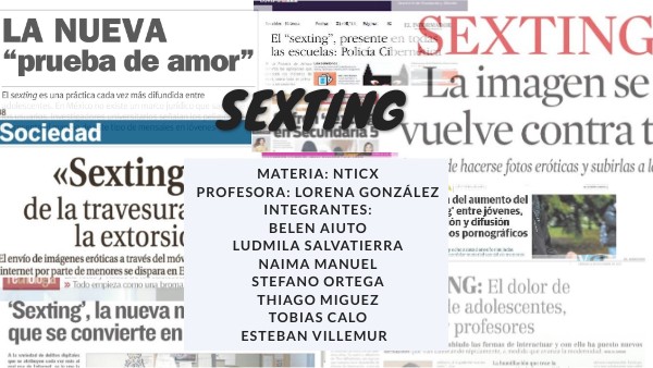Presentación grupal (SEXTING) | Genially