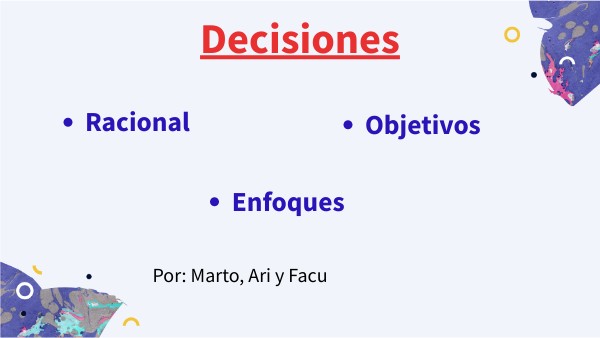 Decisiones