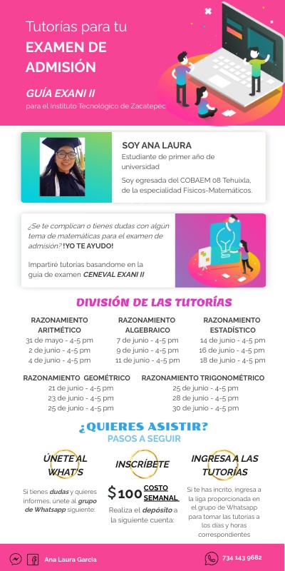 TUTORÍAS PARA EXAMEN DE ADMISIÓN | Genially