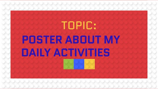 Poster My Daily Activities