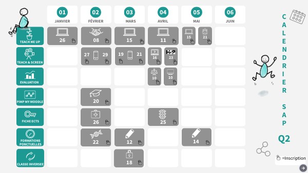 Calendrier SAP Q2 | Genially
