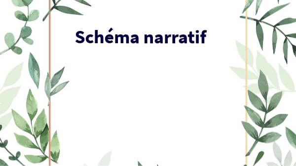 Schéma narratif complexe