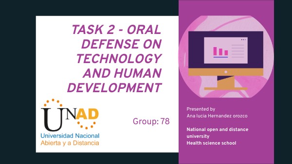 Task 2 - Oral Defense on technology and human development