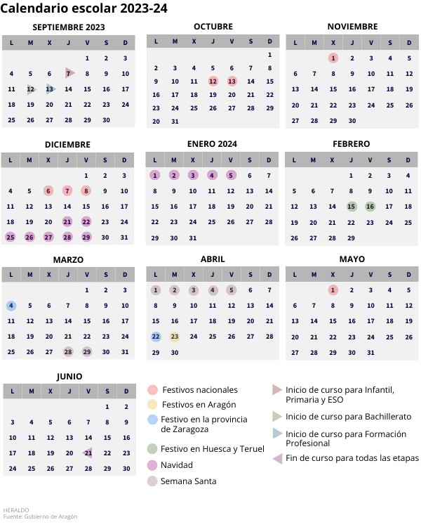 Calendario escolar 2023-24 | Genially