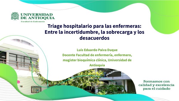 Triage hospitalario para las enfermeras
