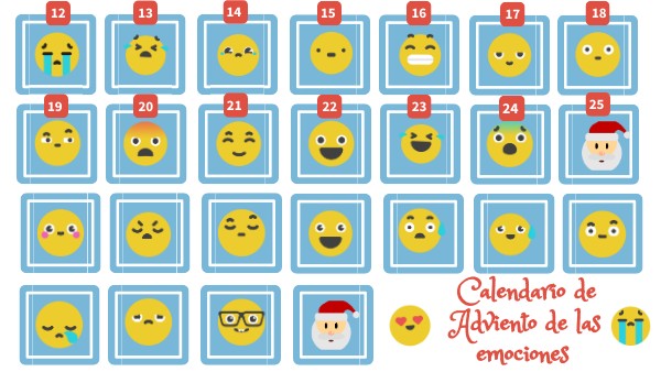 Calendario de Adviento de las emociones | Genially