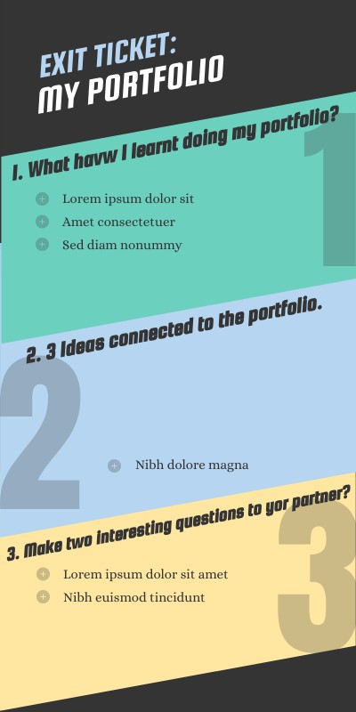 EXIT TICKET: MY PORTFOLIO