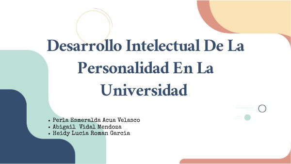 PRESENTACIÓN DESARROLLO INTELECTUAL | Genially