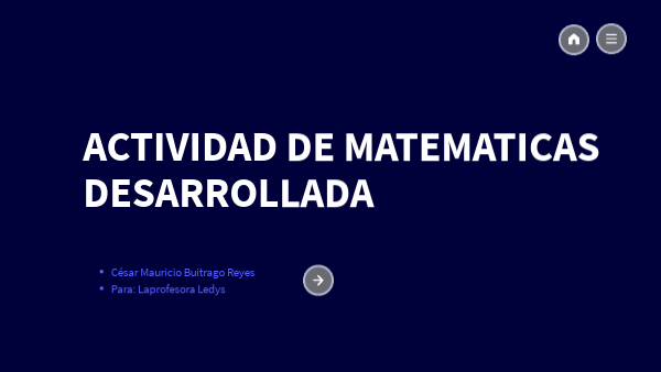 actividad de matematicas | Genially