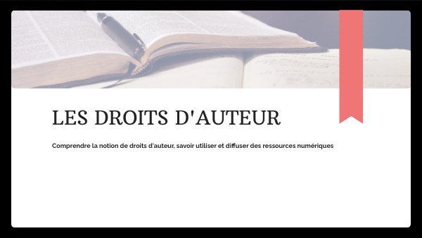 La notion de droits d'auteur