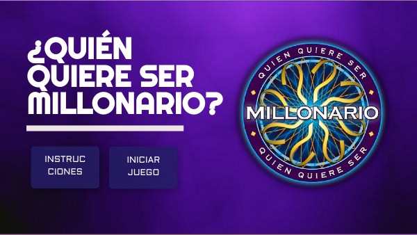 QUIEN QUIERE SER MILLONARIO | Genially