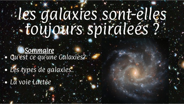 Les galaxies | Genially