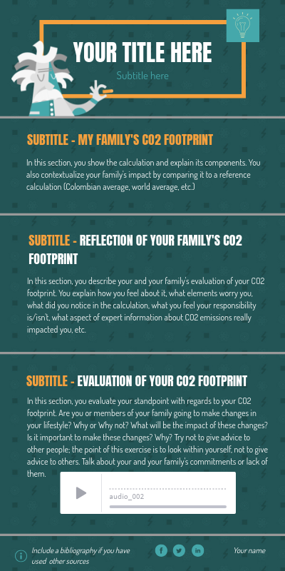 CO2 footprint infographic | Genially