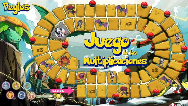 La oca Pokémon de las multiplicaciones. | Genially