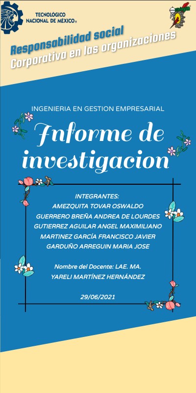 INFORME DE INVESTIGACION