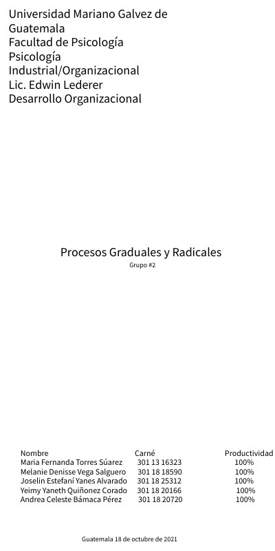 Cambios graduales y radicales | Genially