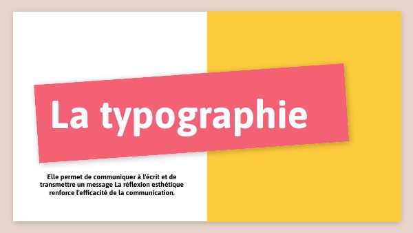 Diapo - La typographie | Genially