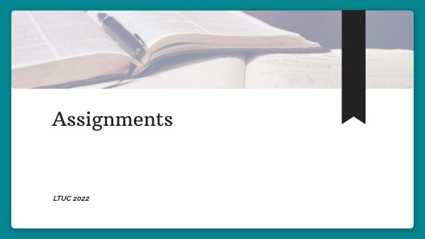 Assignments | Genially