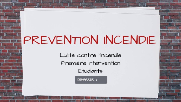 Formation incendie - Guides et Serres-file | Genially