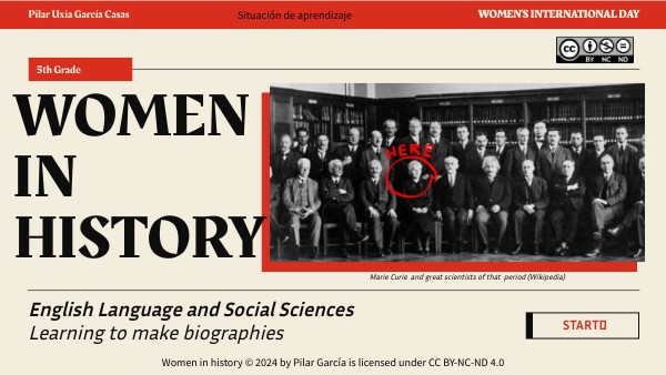 Accesibilidad - Women in history - 5th grade project