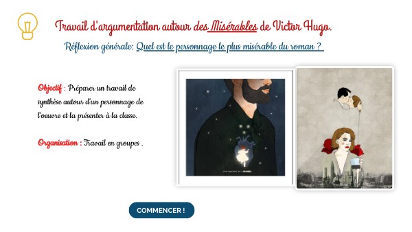 Evaluation- Les misérables | Genially