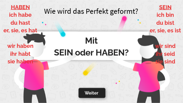 Perfekt - sein oder haben? 1 | Genially