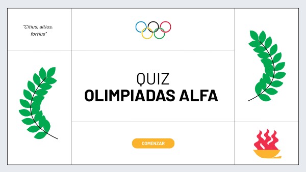 QUIZ JUEGOS OLÍMPICOS Alfa