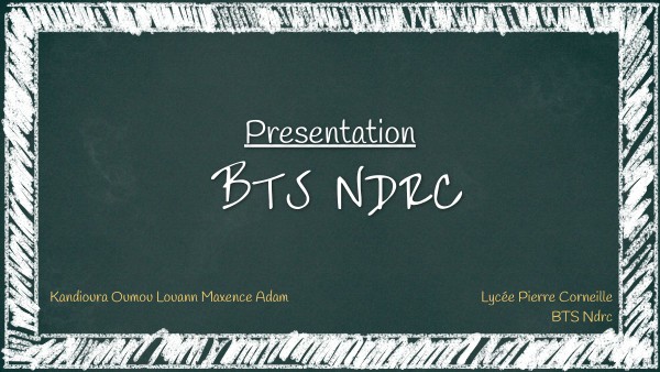 PRESENTATION bts ndrc | Genially