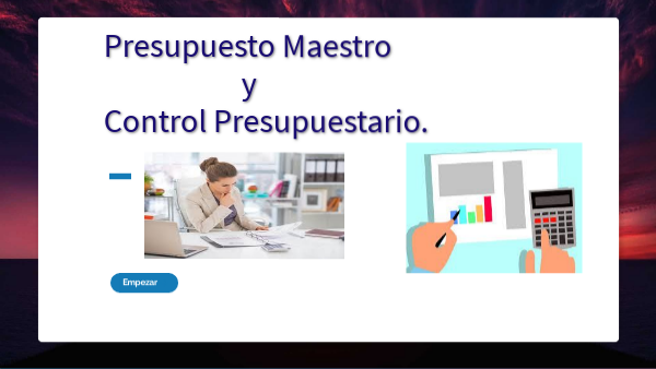 Presupuesto Maestro y Control Ptítulo