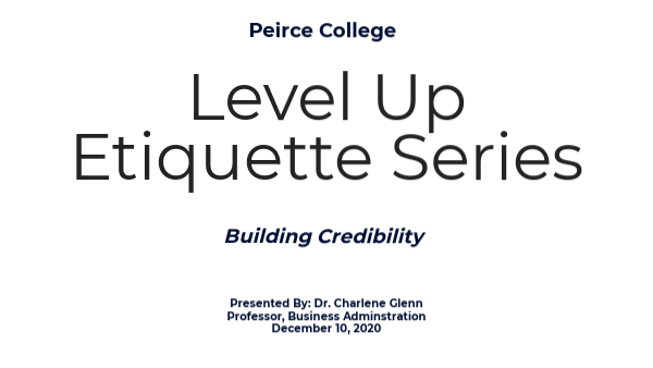 Level Up Building Credibility | Genially