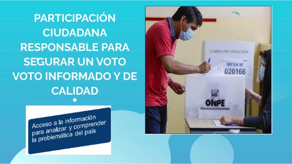 VOTO RESPONSABLE Y SEGURO | Genially