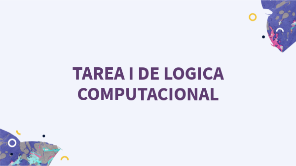 LOGICA COMPUTACION