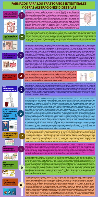 FÁRMACOS PARA LOS TRASTORNOS INTESTINALES Y OTRAS ALTERACIONES DIGESTI