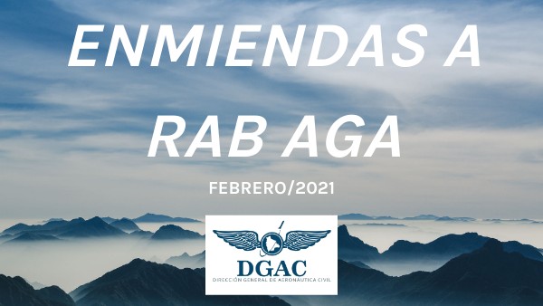 ENMIENDAS RAB AGA 2021