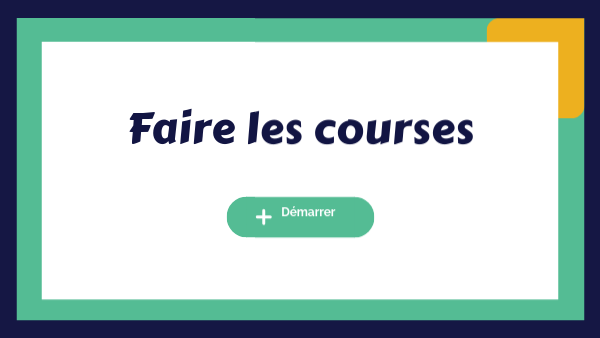 Faire les courses - QUIZ | Genially