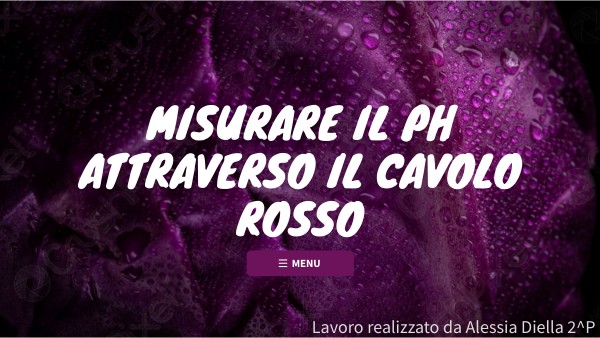 Misurare il pH con il cavolo rosso | Genially
