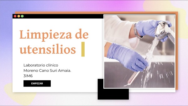 Limpieza de utensilios de laboratorio | Genially