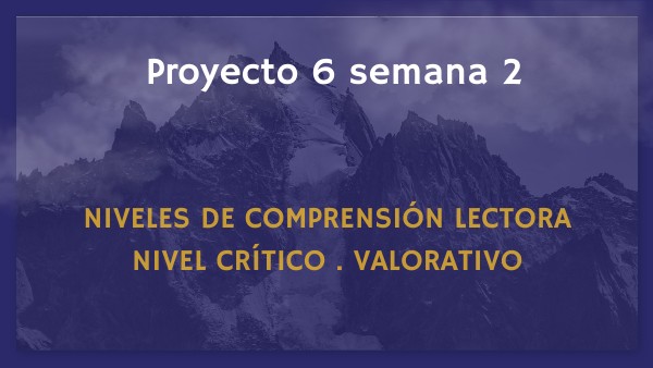 NIVEL DE COMPRENSIÓN CRÍTICO-VALORATIVO DÉCIMOS