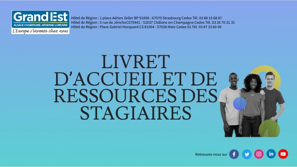 Livret d'accueil et de ressources des stagiaires