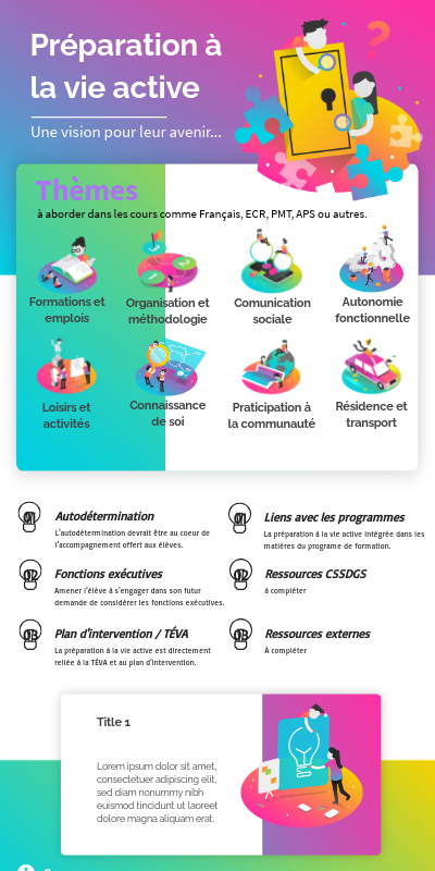 Préparation à la vie active