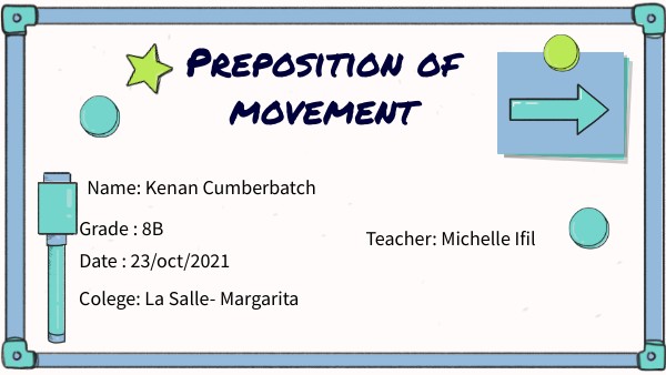 Preposition of movement
