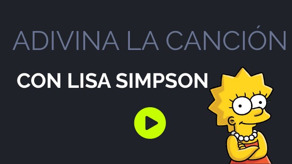 ADIVINA LA CANCIÓN CON LISA SIMPSON